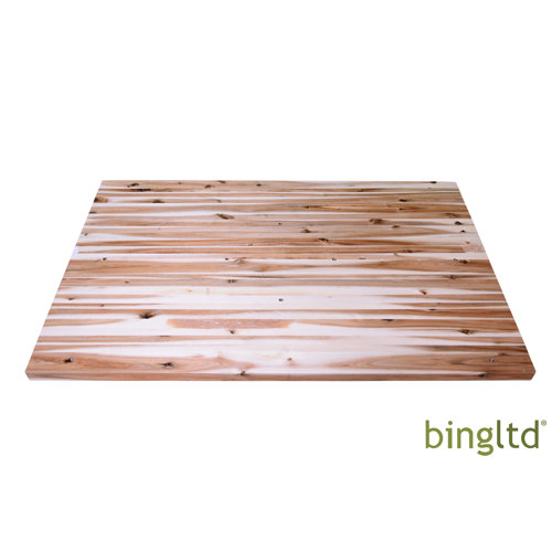 bingltd Solid Wood Rectangular Square Edge Table Top | Wayfair